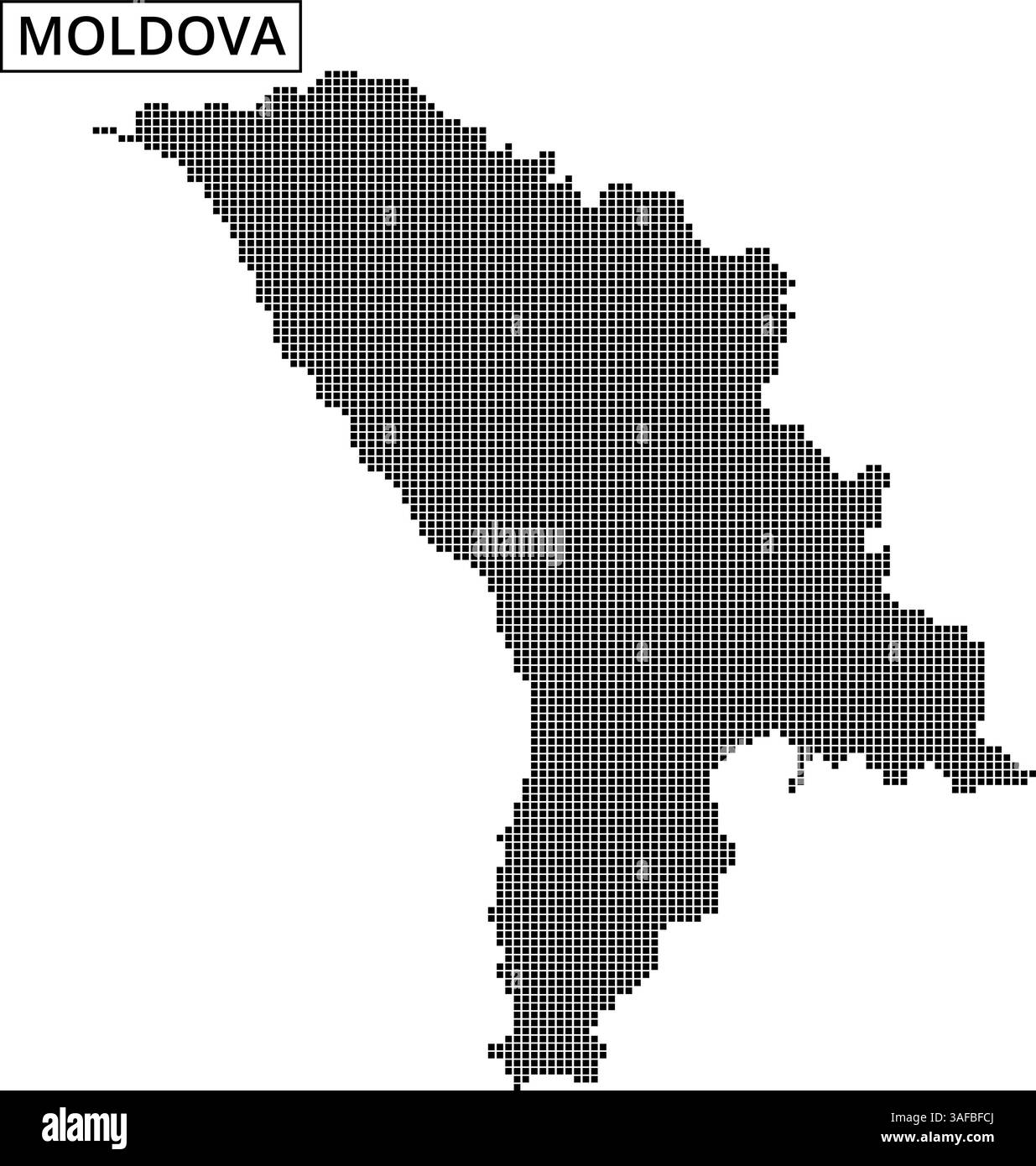 Dotted representation of the map of Moldova showcases its geographical ...
