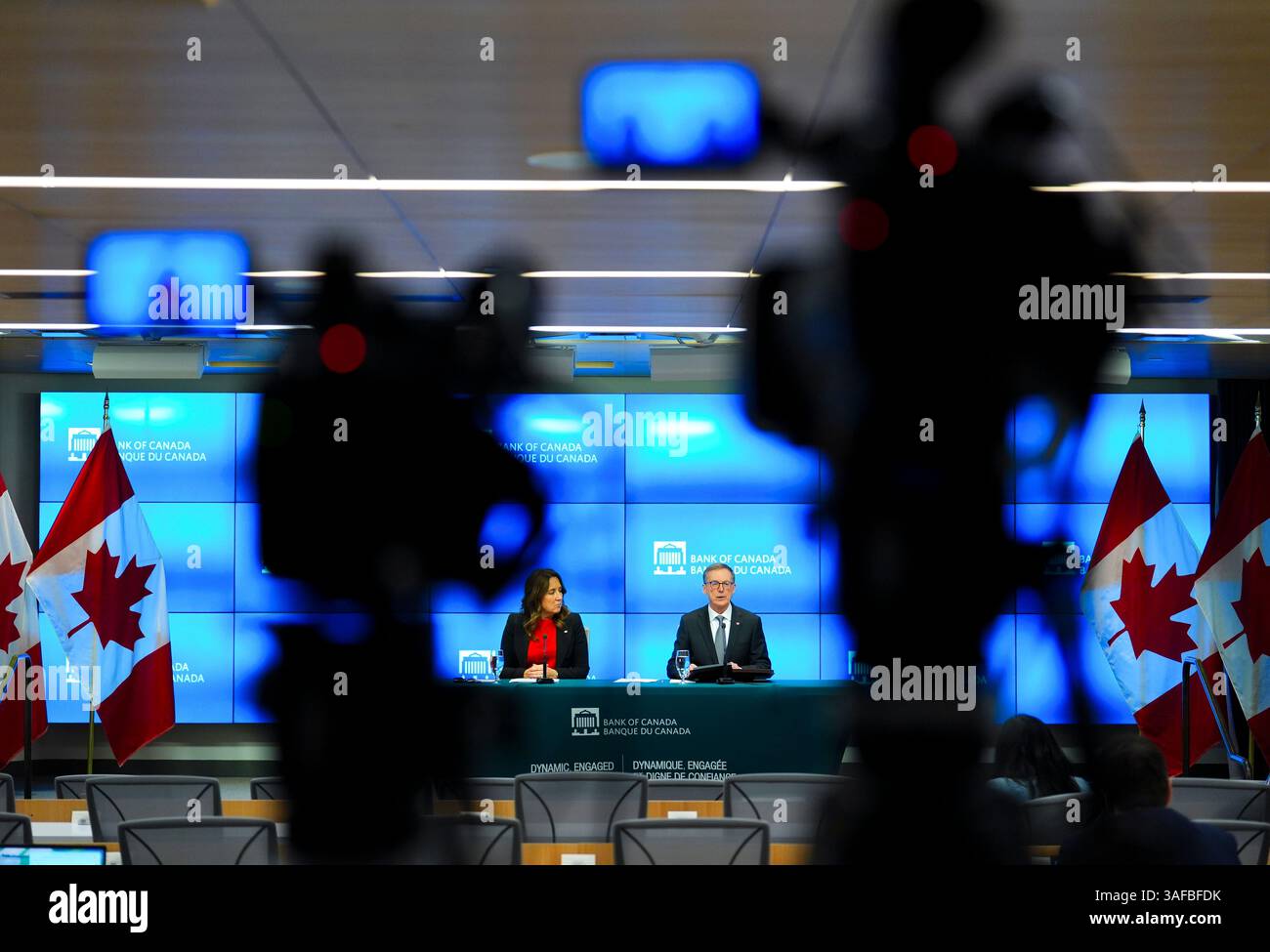 Ottawa, Canada. 12th Mar, 2025. Bank of Canada Governor Tiff Macklem ...