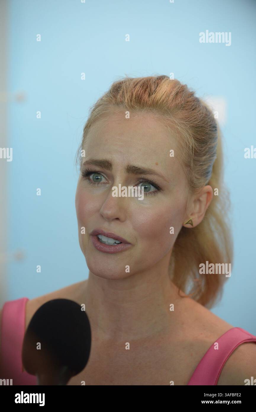 Miami Beach, Florida, USA. 06th Apr, 2025. Actress Amanda Schull speak ...