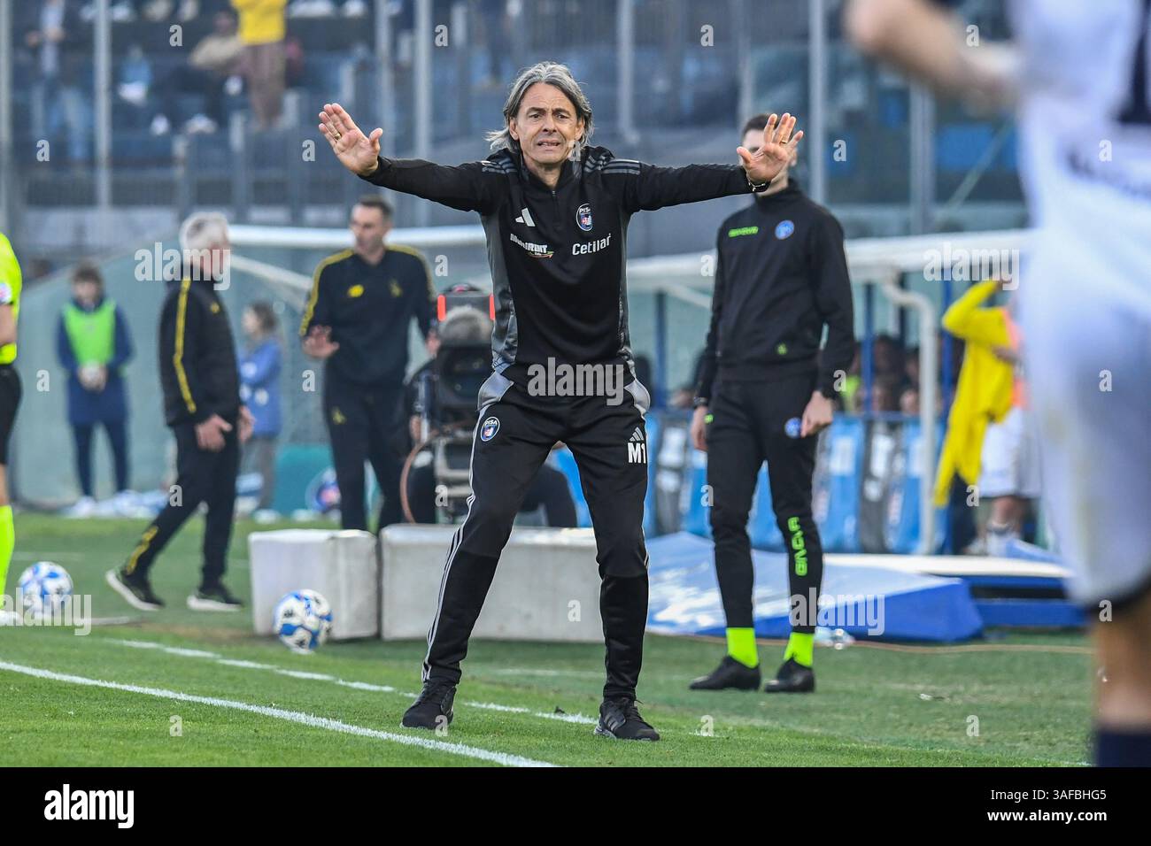 Pisa, Italy. 07th Apr, 2025. Head Coach Filippo Inzaghi (Pisa) during ...