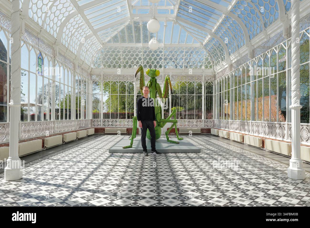 EDITORIAL USE ONLY David Shrigley attends the unveiling of his 3-metre ...