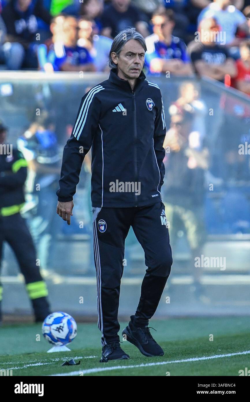 Pisa, Italy. 07th Apr, 2025. Head Coach Filippo Inzaghi (Pisa) during ...