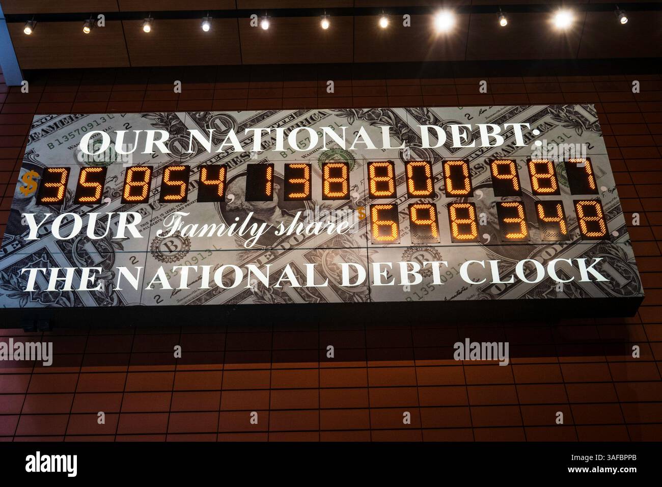 National Debt Clock, Times Square, NYC, USA 2025 Stock Photo - Alamy