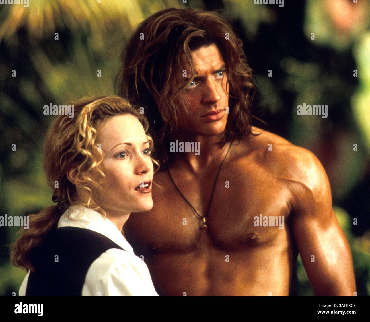 Nov 10, 2000; Hollywood, CA, USA; Actors BRENDAN FRASER & LESLIE MANN ...