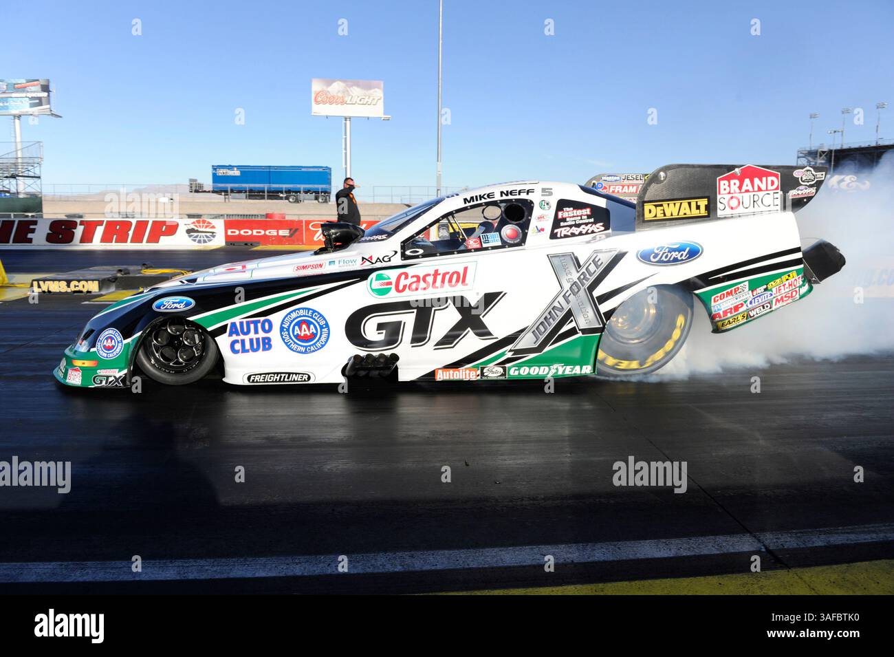2012 APR 02: NHRA Funny Car Driver Mike Neff, Castrol GTX Ford Mustang ...