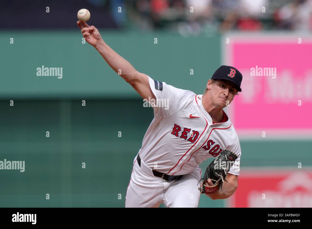 FILE - Boston Red Sox's Quinn Priester delivers a pitch to a Tampa Bay ...