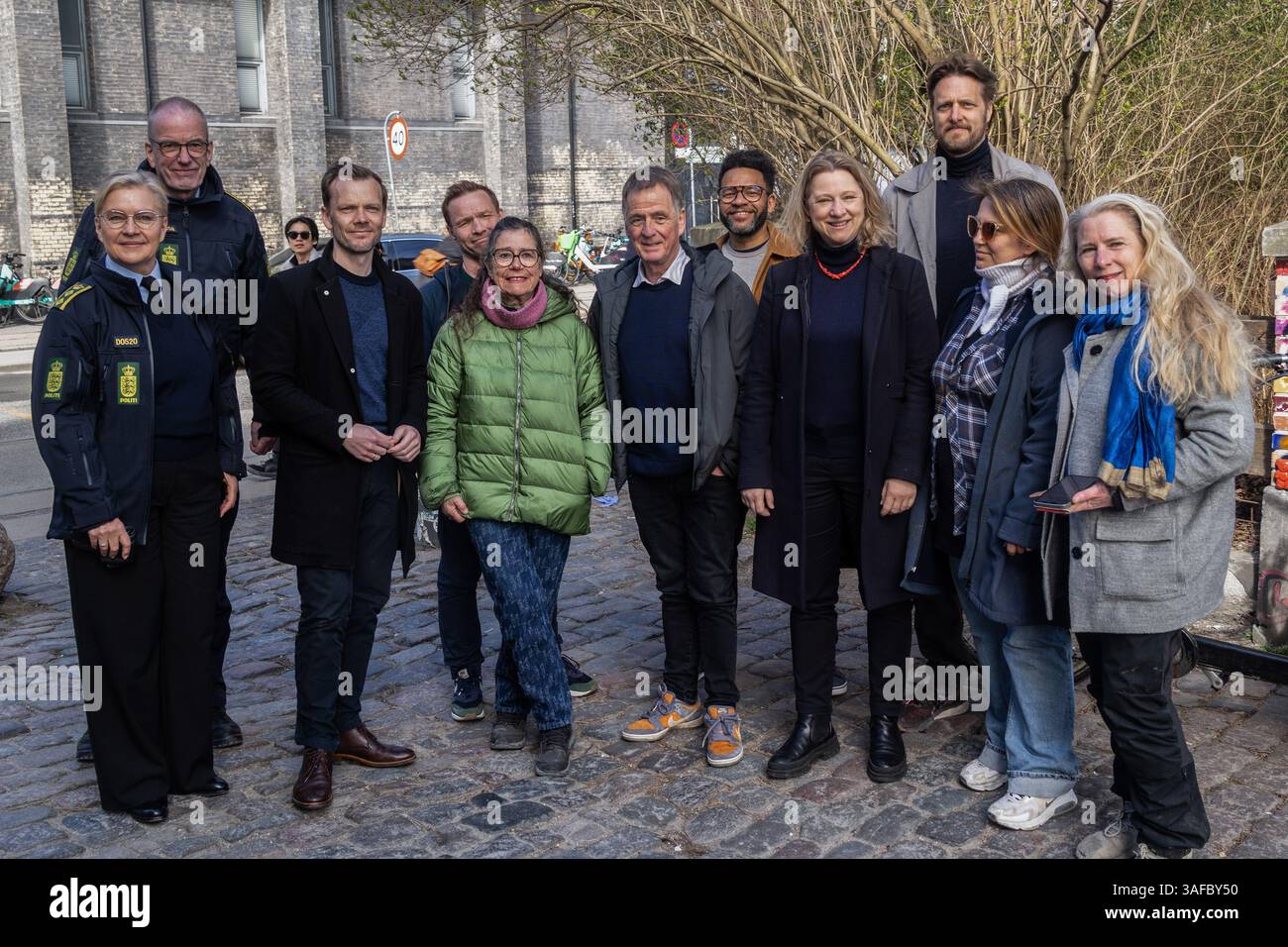 (L-R) Chief of Police in Copenhagen Anne Tønnes, Police Inspector Tommy ...