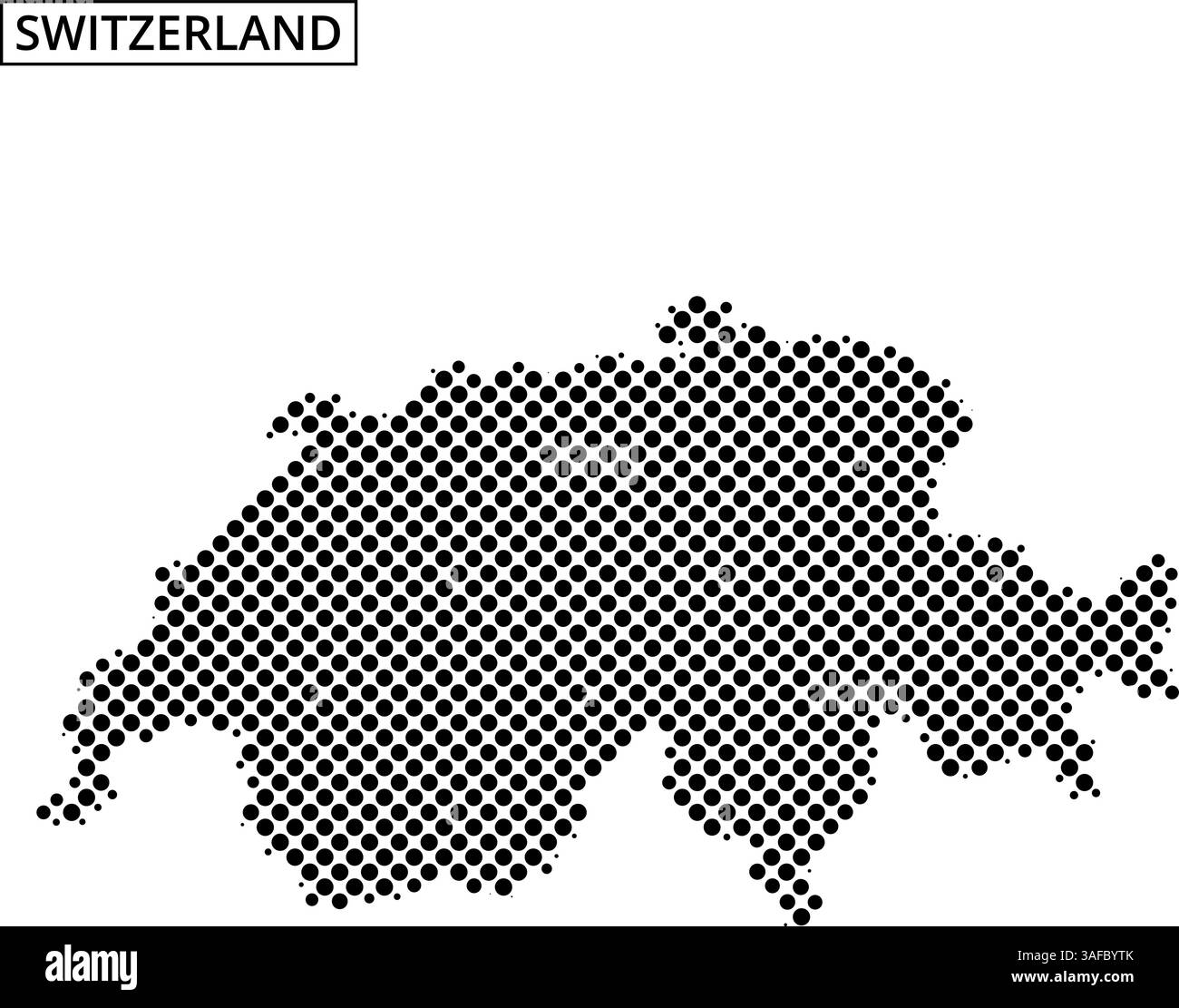 A dotted representation of Switzerland displays the country's ...