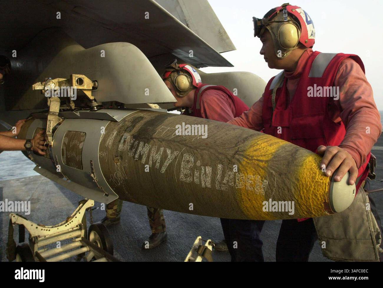 Nov 04, 2001; N/A, N/A; In this photo from the U.S. Navy, a 2,000 pound ...