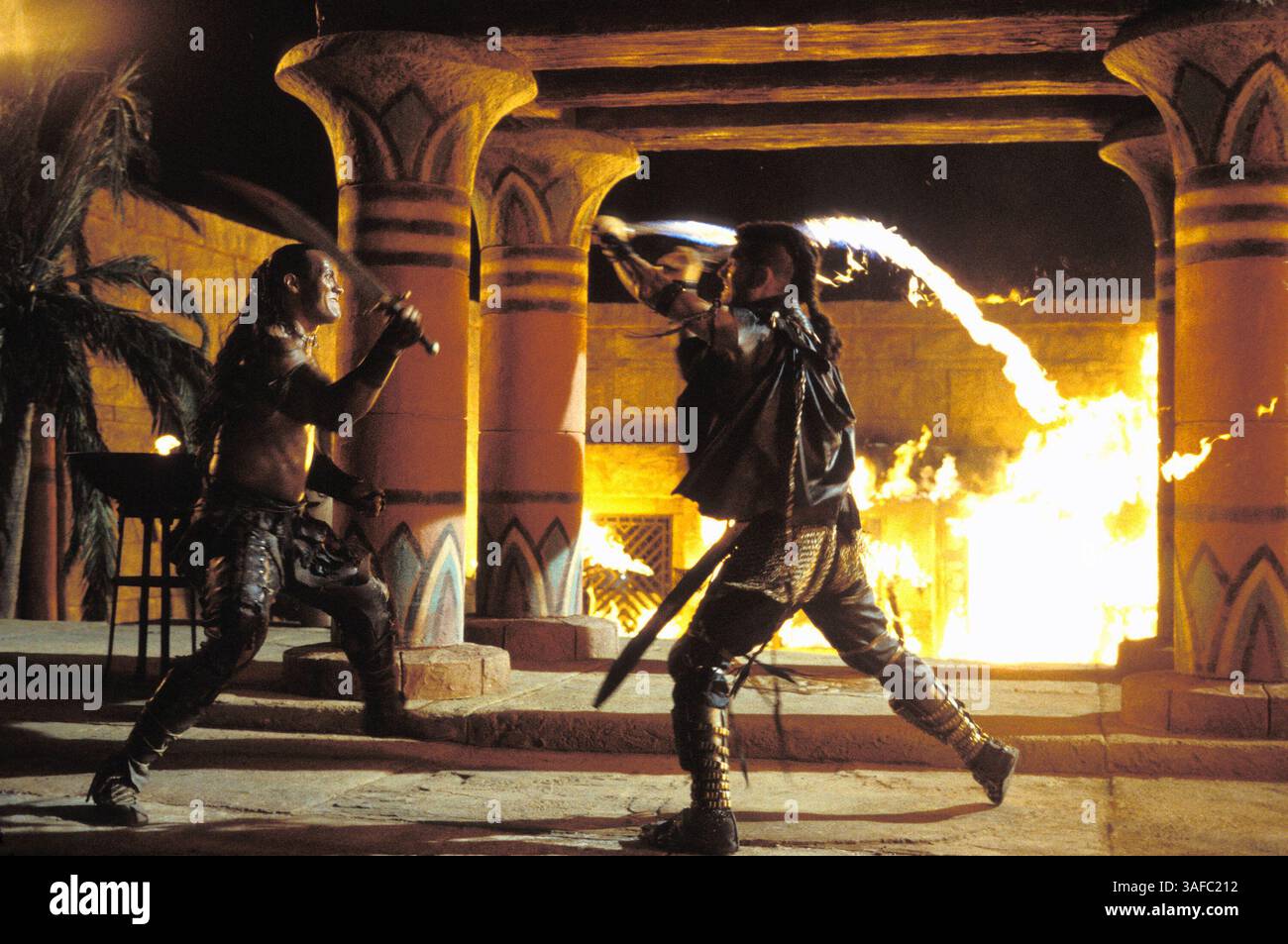 Apr 01, 2002; Hollywood, California, USA; Actor THE ROCK as Mathayus ...