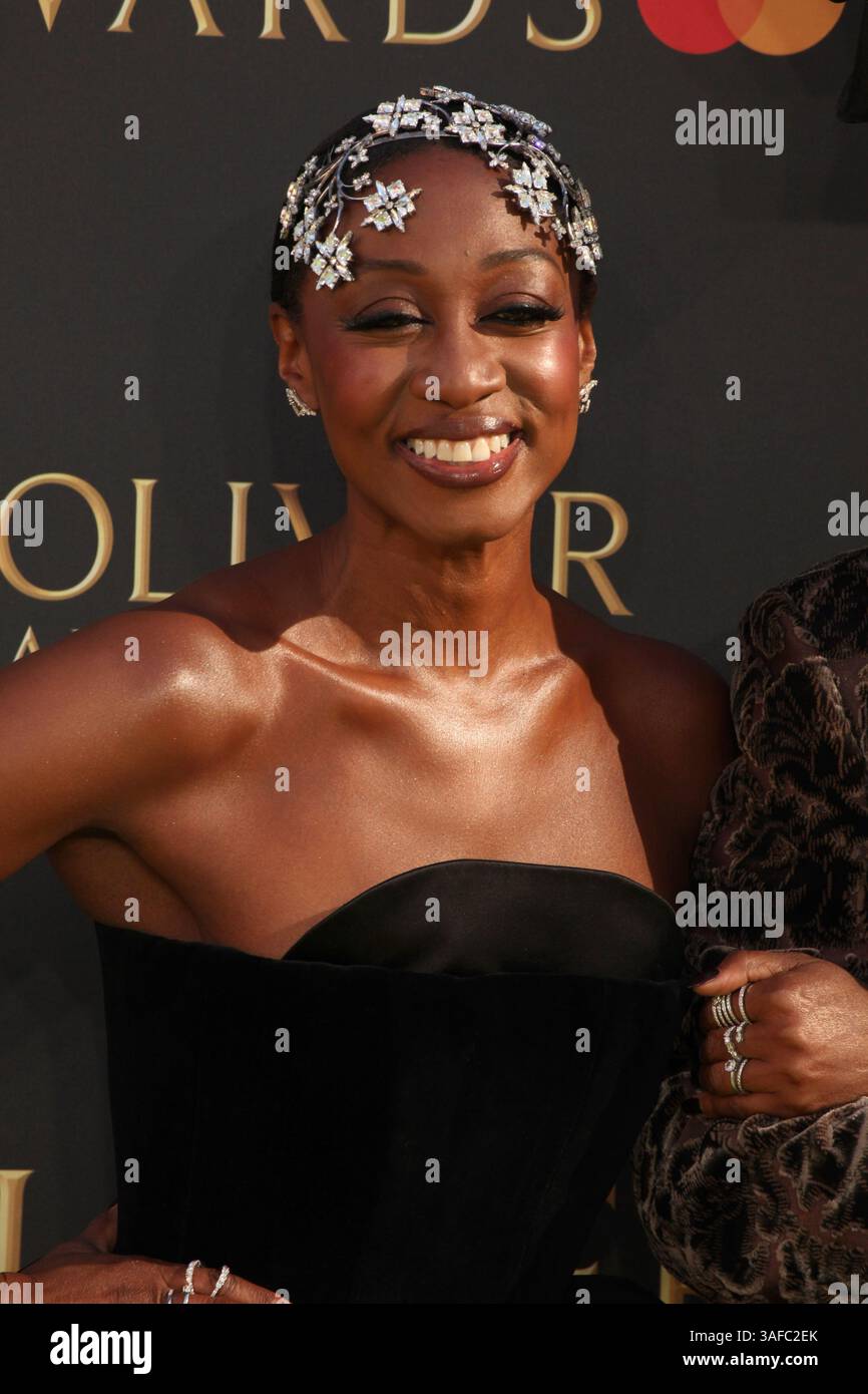 London, UK. Beverley Knight at Mastercard sponsored 2025 Olivier Awards ...