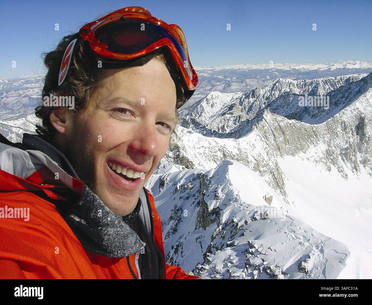 Dec 26, 2002; Aspen, CO, USA; Expert climber ARON RALSTON (27) cut his ...