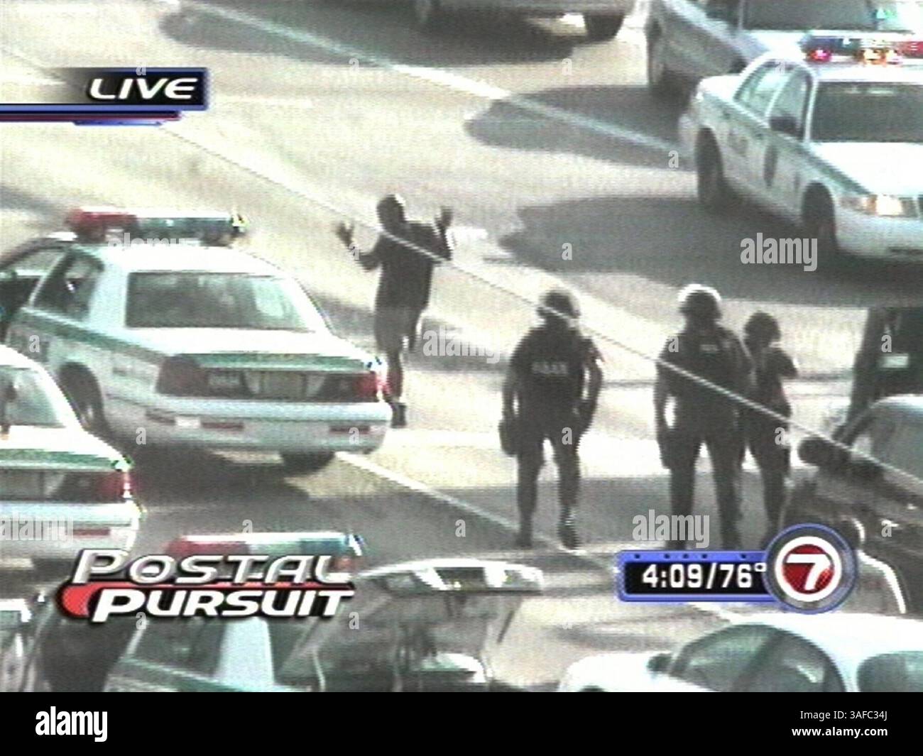 Jan 31, 2003; Miami, Florida, USA; The man who hijacked a Miami mail ...