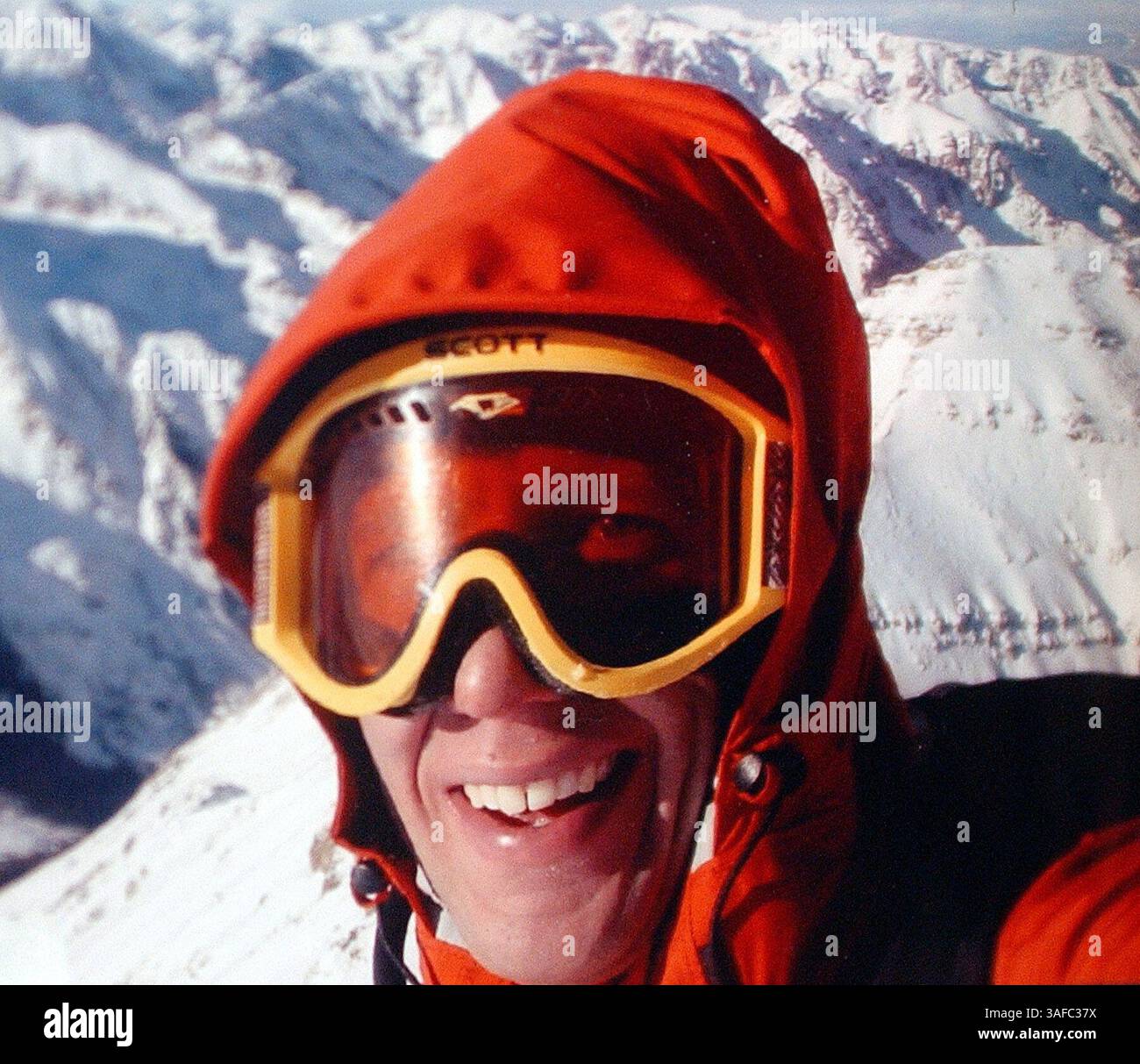 Dec 26, 2002; Aspen, CO, USA; Self-Portrait of expert climber ARON ...