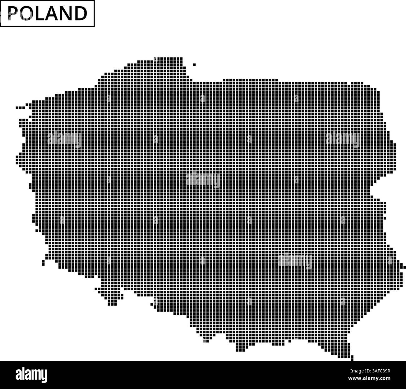 This design features a dotted map of Poland, highlighting its borders ...