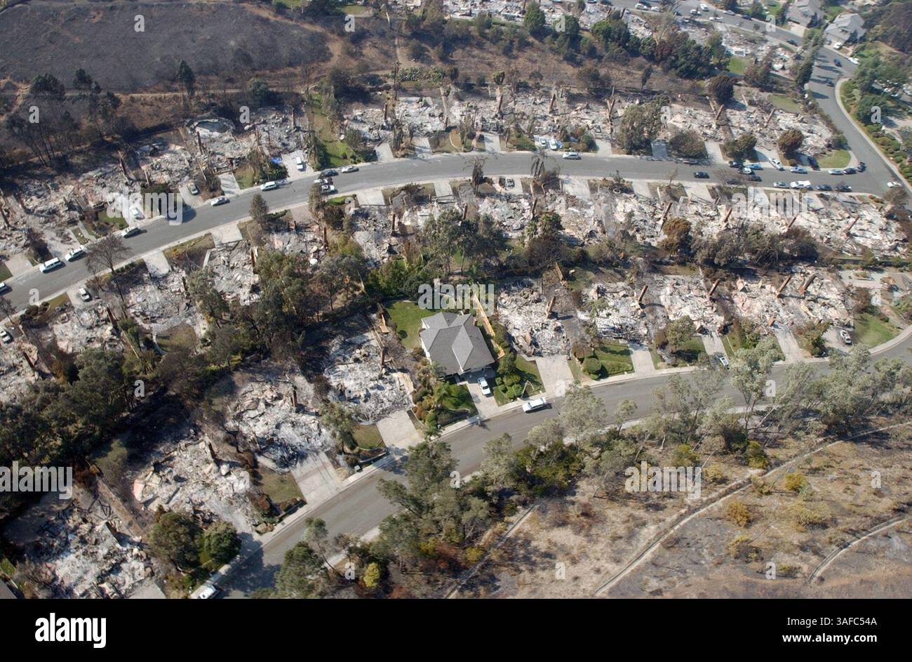 Oct 29, 2003; San Diego, CA, USA; CALIFORNIA WILDFIRES. The largest ...
