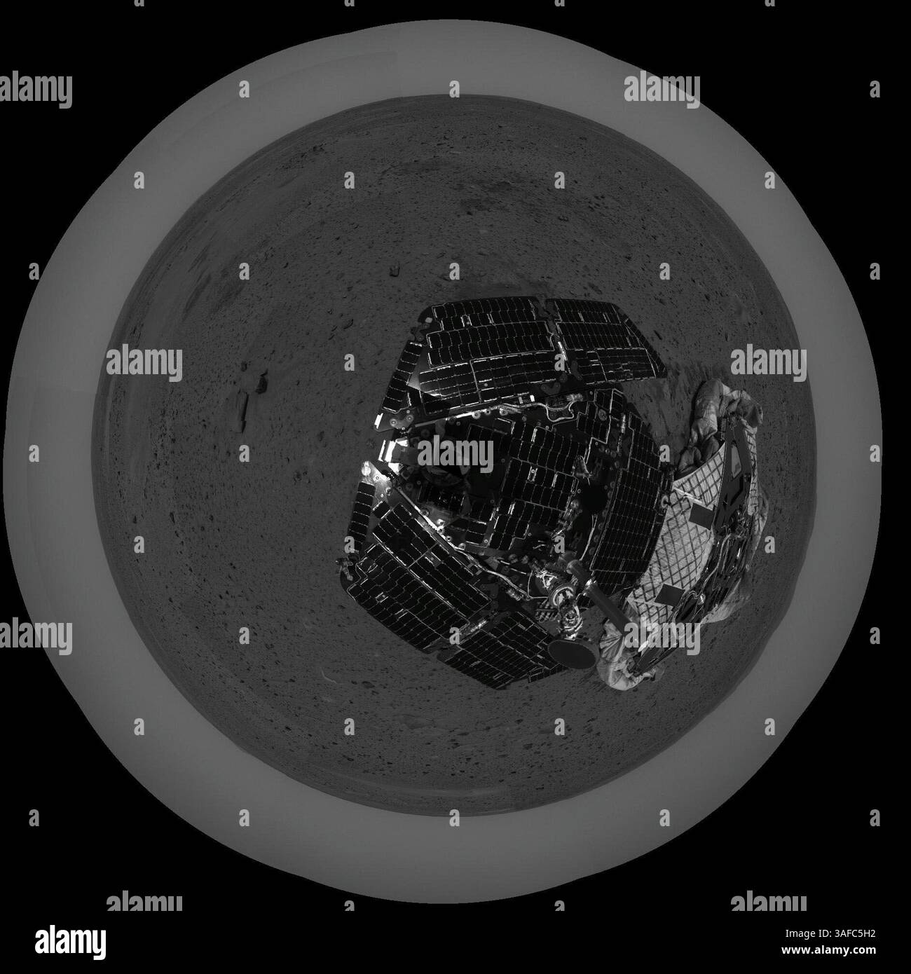 Jan 16, 2004; Edwards, CA, USA; Spirit and Its Now-Empty Mother Ship ...