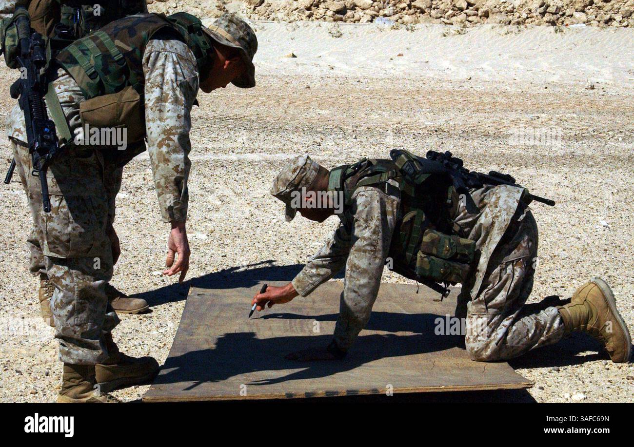 Apr 05, 2004; Al Taqqadum, Iraq; Sgt. BRODY CLAYTON, a 31-year-old ...