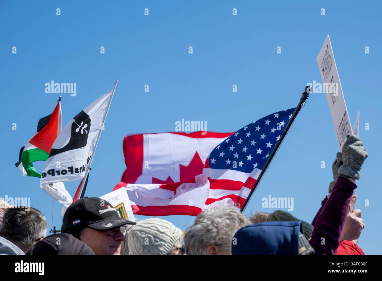 St. Paul, Minnesota. 4-5-25. Hands off rally. Demonstration over ...