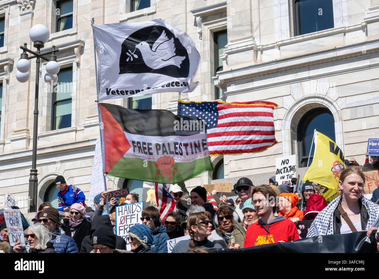 St. Paul, Minnesota. 4-5-25. Hands off rally. Demonstration over ...