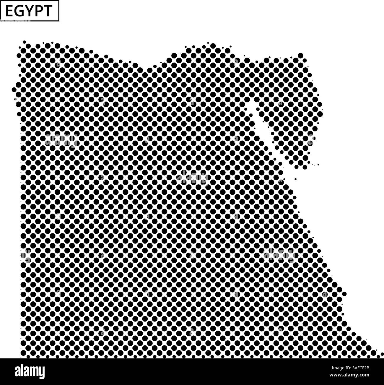 This detailed map of Egypt showcases various geographical features and ...