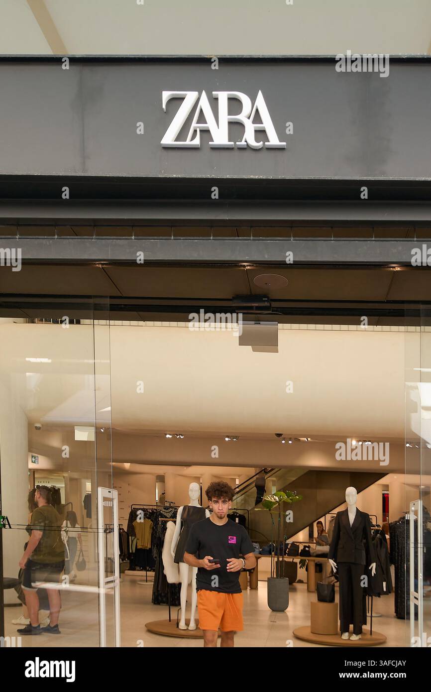 Crete, Greece - April 7, 2025: Stylish Zara retail store featuring ...