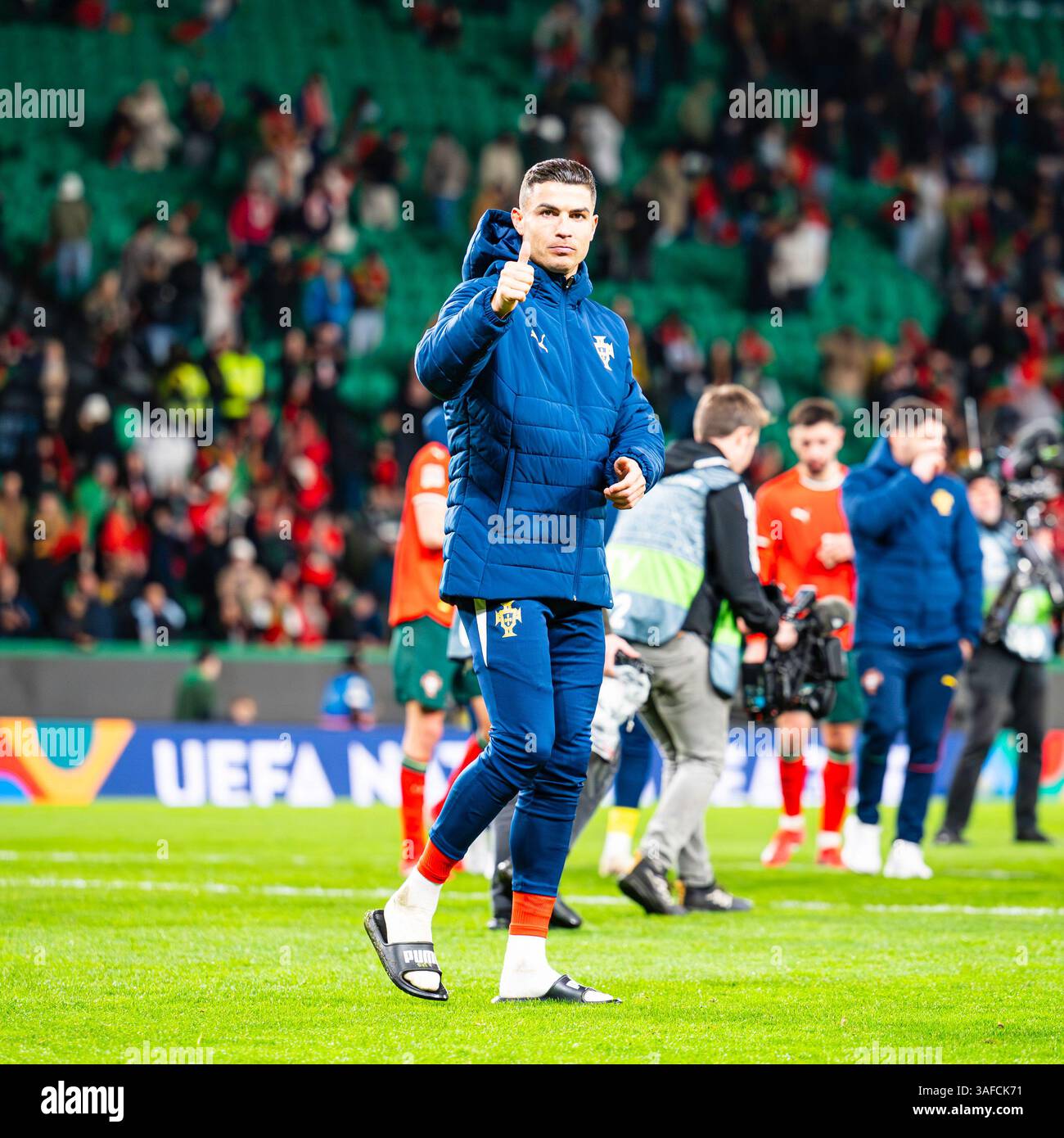 Lisbon, Portugal. 23rd March 2025. UEFA Nations league: Portugal v ...