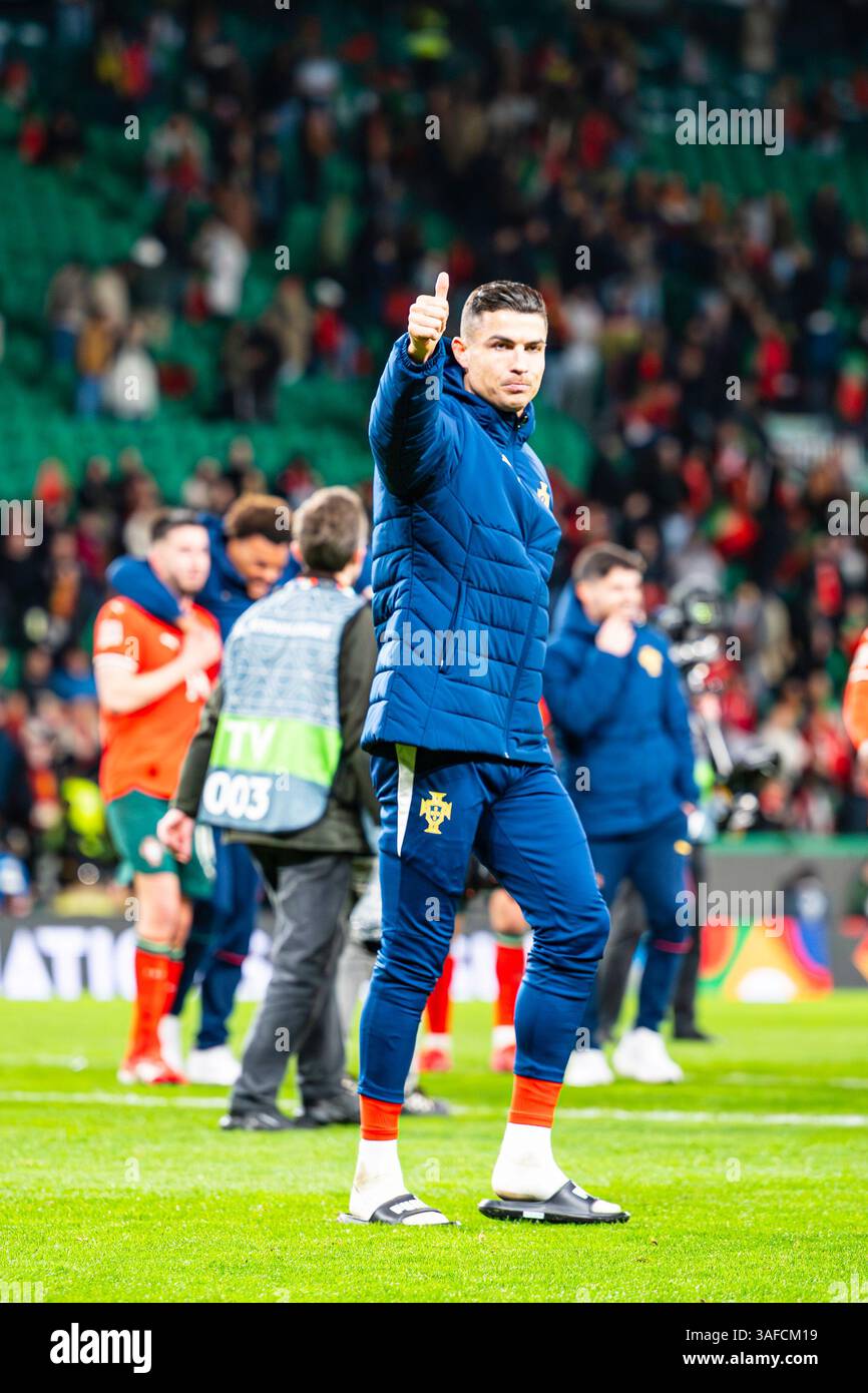 Lisbon, Portugal. 23rd March 2025. UEFA Nations league: Portugal v ...
