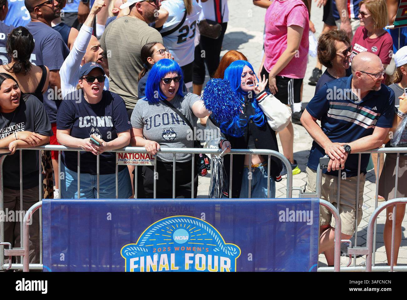 TAMPA, FL - APRIL 06: UConn Huskies fans prior to the 2025 NCAA Div I ...