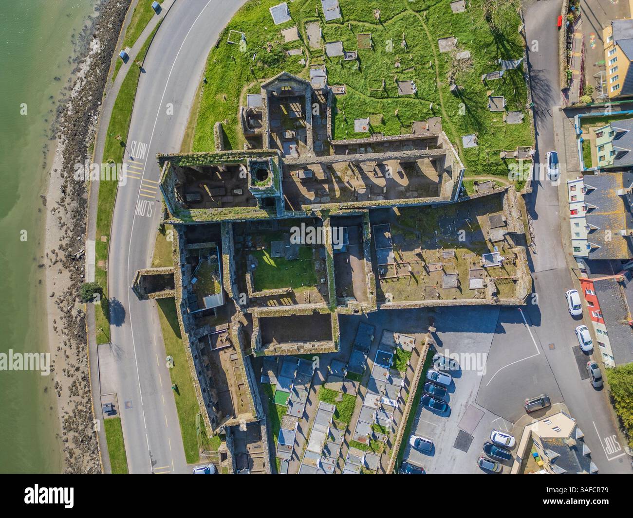 Timoleague, West Cork, Abbey and overview of village, April 2025 Stock ...