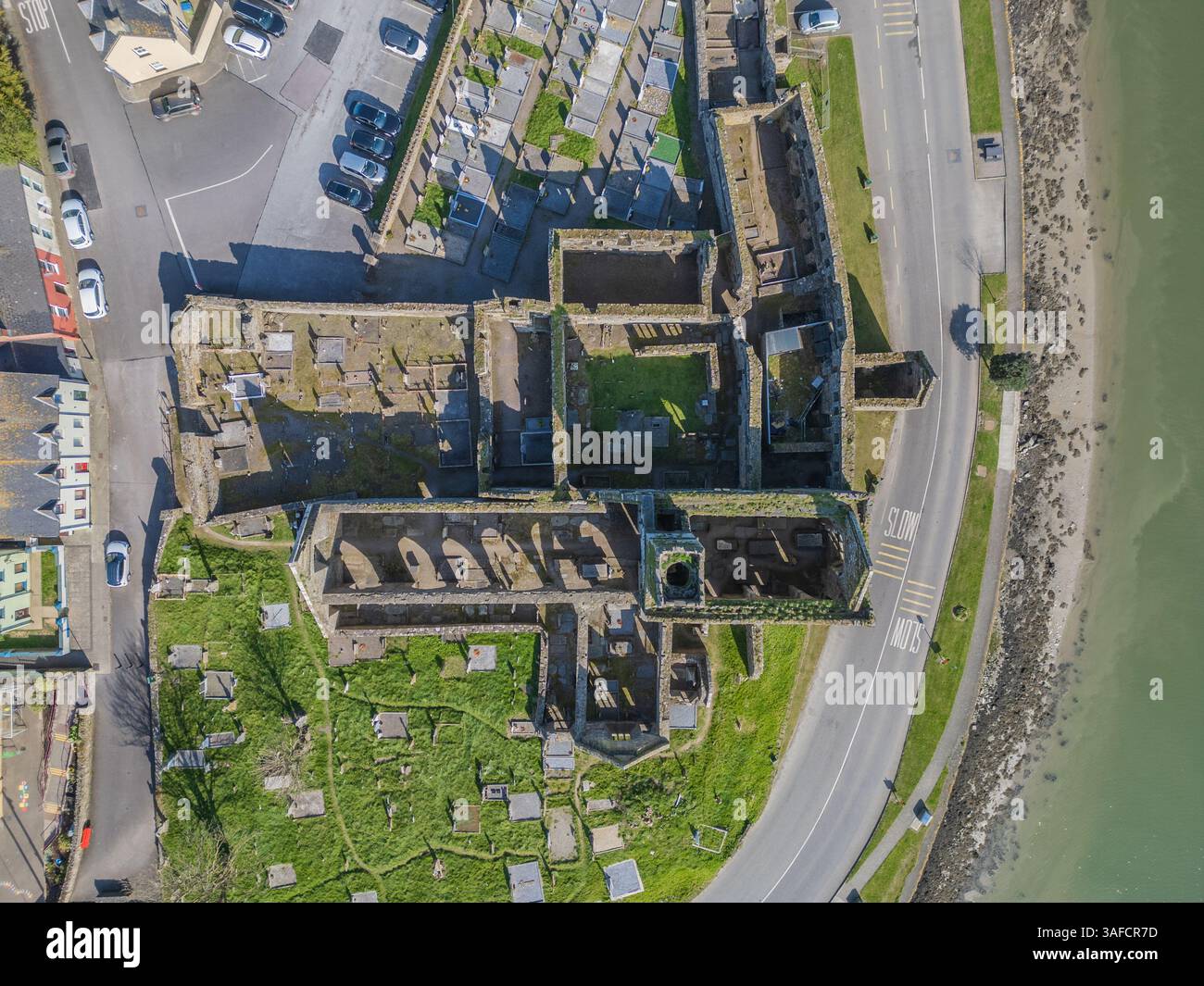 Timoleague, West Cork, Abbey and overview of village, April 2025 Stock ...