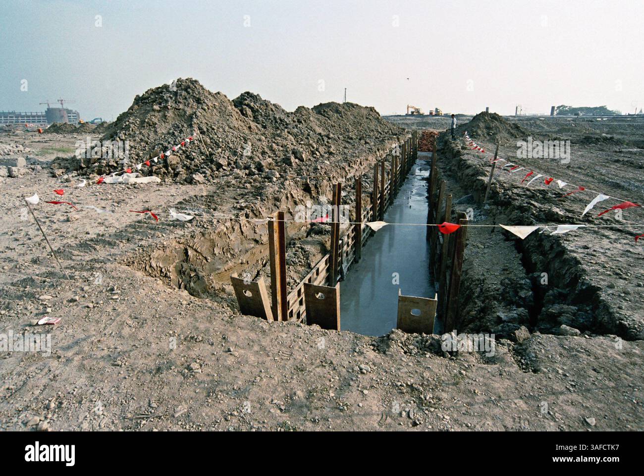 May 30, 2003; Shanghai, CHINA; Construction site of the new F1 racing ...