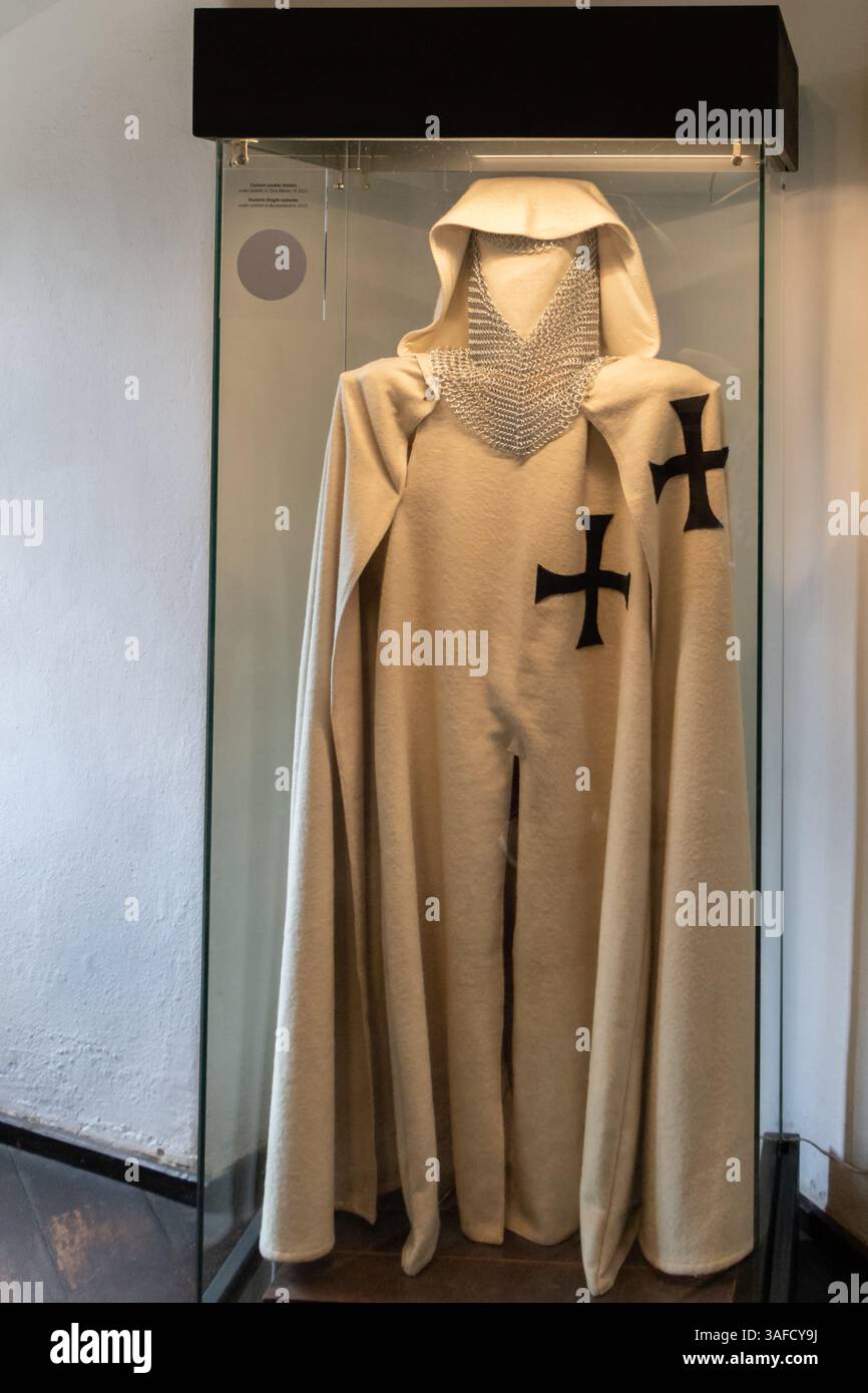 Inside Bran Castle in Transylvania. Inner yard . The dark Castle of ...