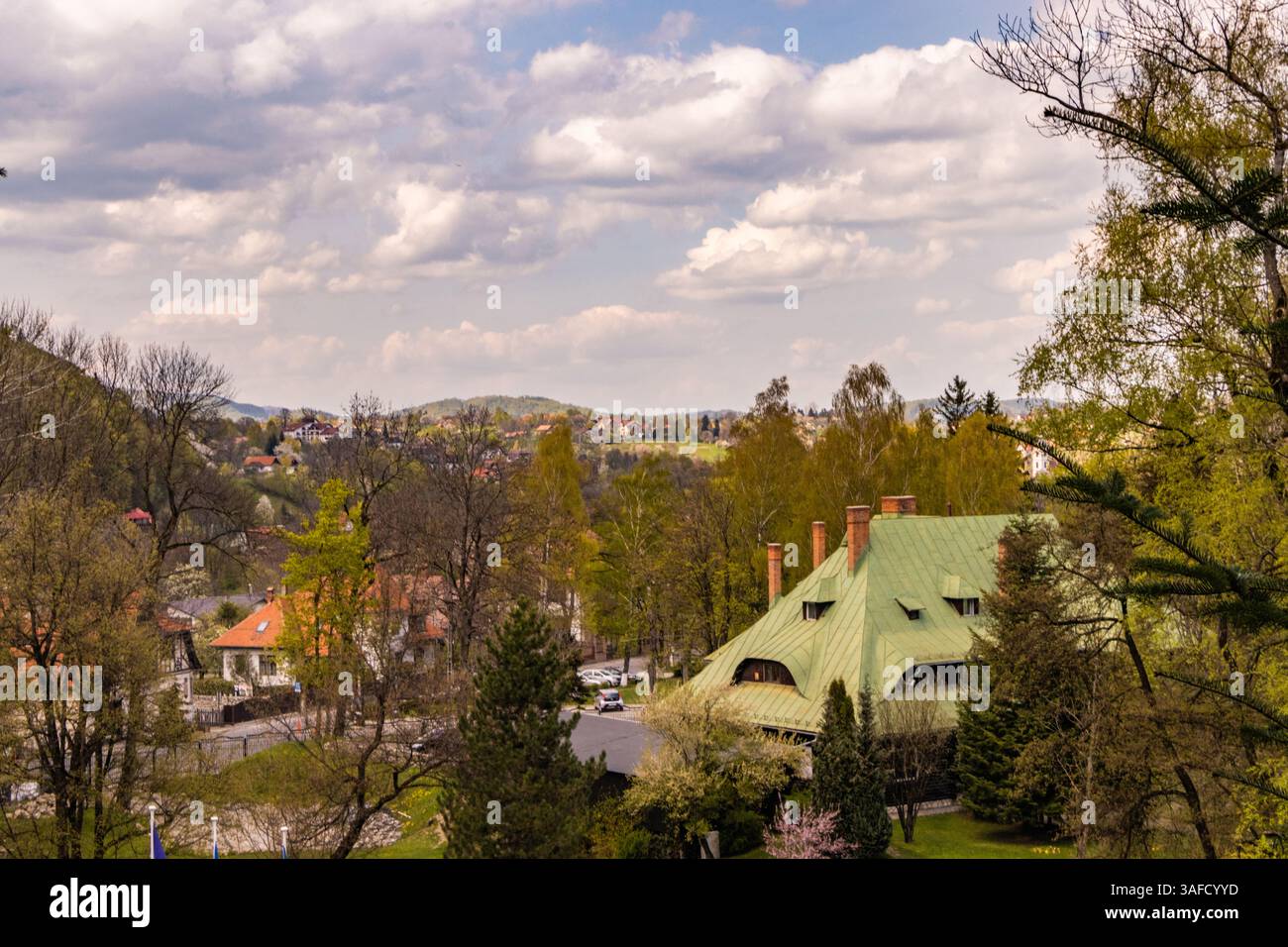 Brasov, Transylvania. Romania. The medieval Castle of Bran, known for ...