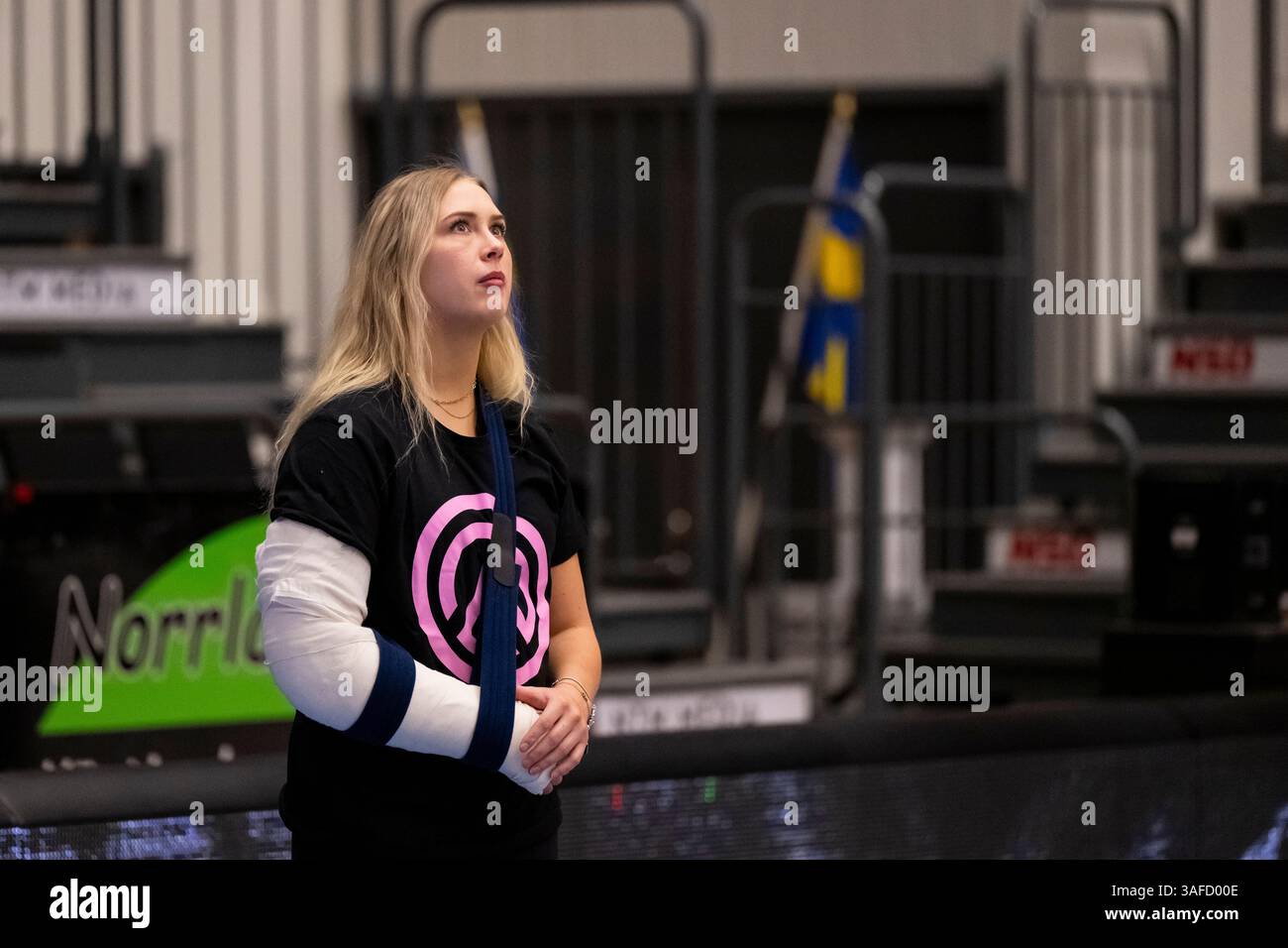 250407 Luleås Jessica Lindstrom inför semifinal ett i damernas SBL ...