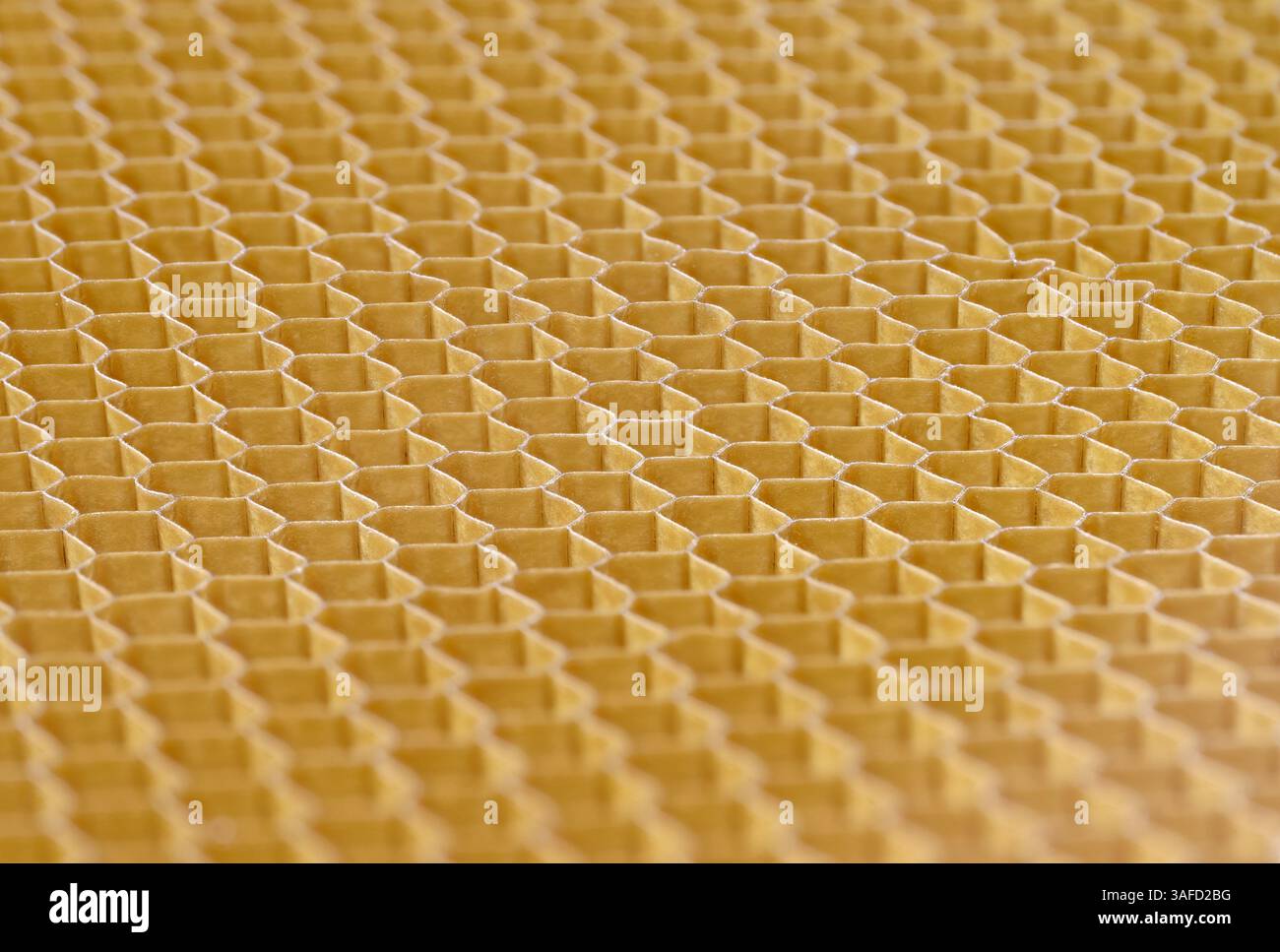 Hollow cells of honeycomb structure made of fiberglass or another ...