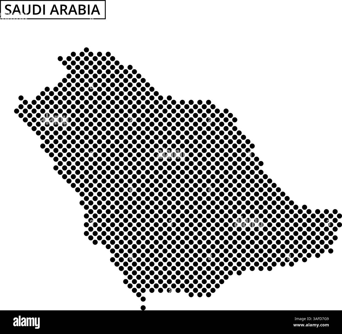 Saudi arabia map dots hi-res stock photography and images - Alamy