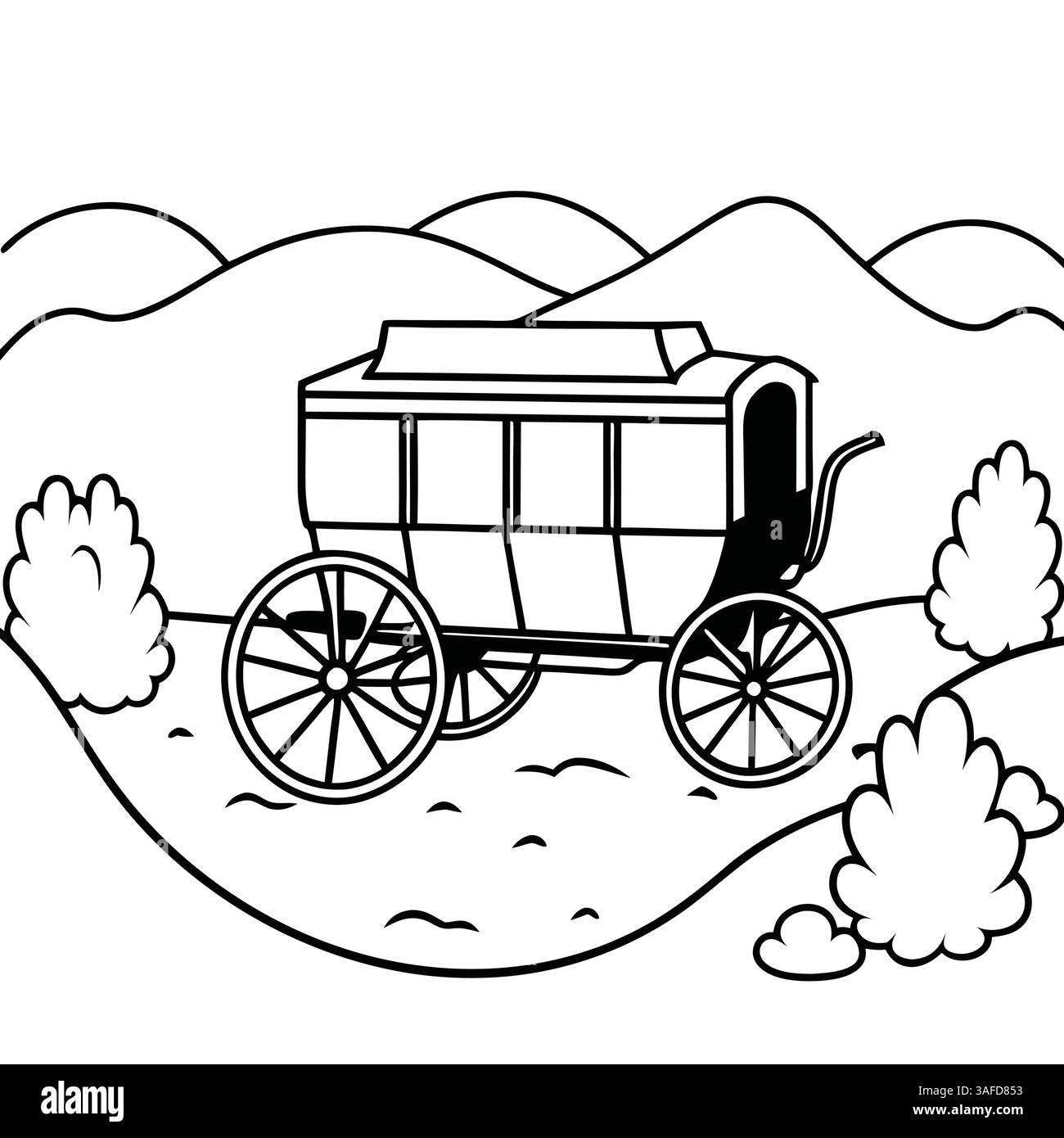 Vehicles Coloring Pages for Kids – Educational Transport Fun to Color ...