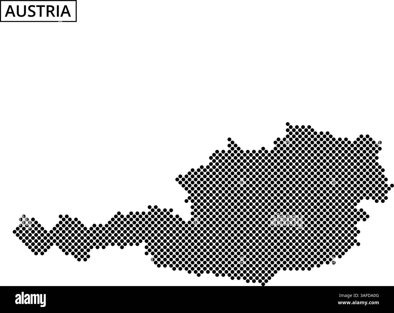 A dotted representation of Austria's map fills the space, showcasing ...