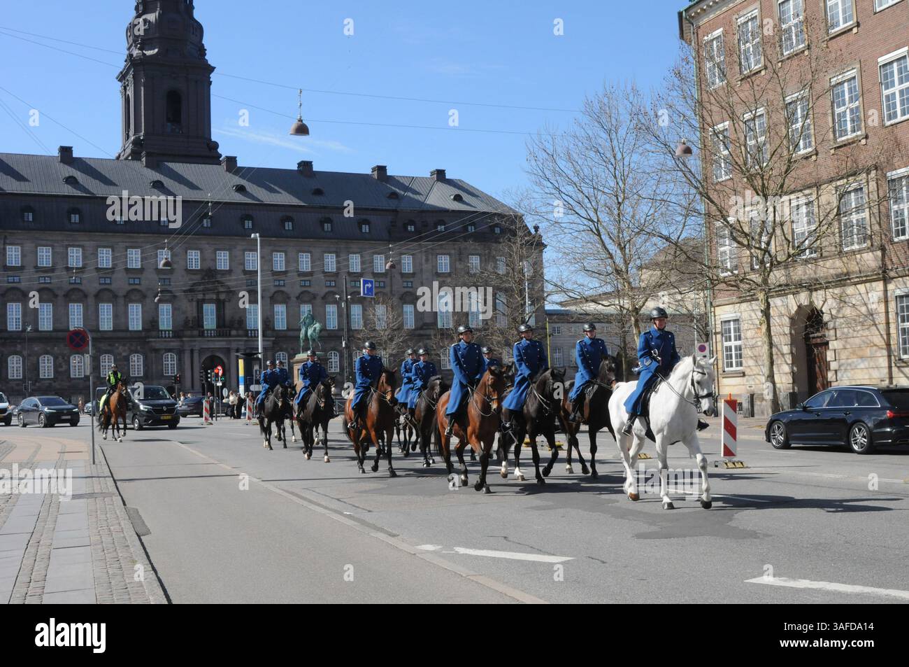 Copenhagen/ Denmark/07 APRIL 2025/.Danish police excort kings rpuyal ...