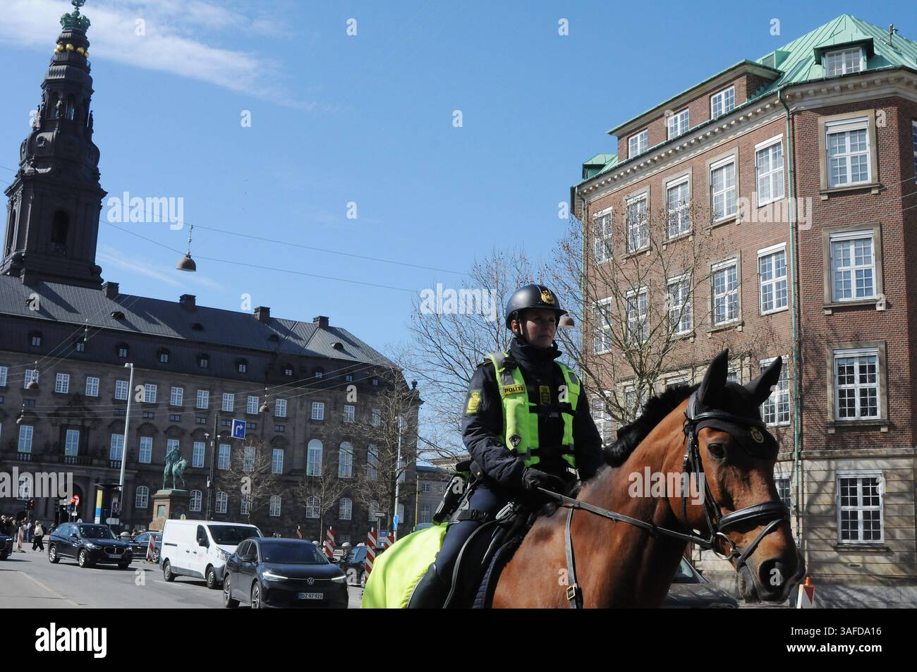 Copenhagen/ Denmark/07 APRIL 2025/.Danish police excort kings rpuyal ...