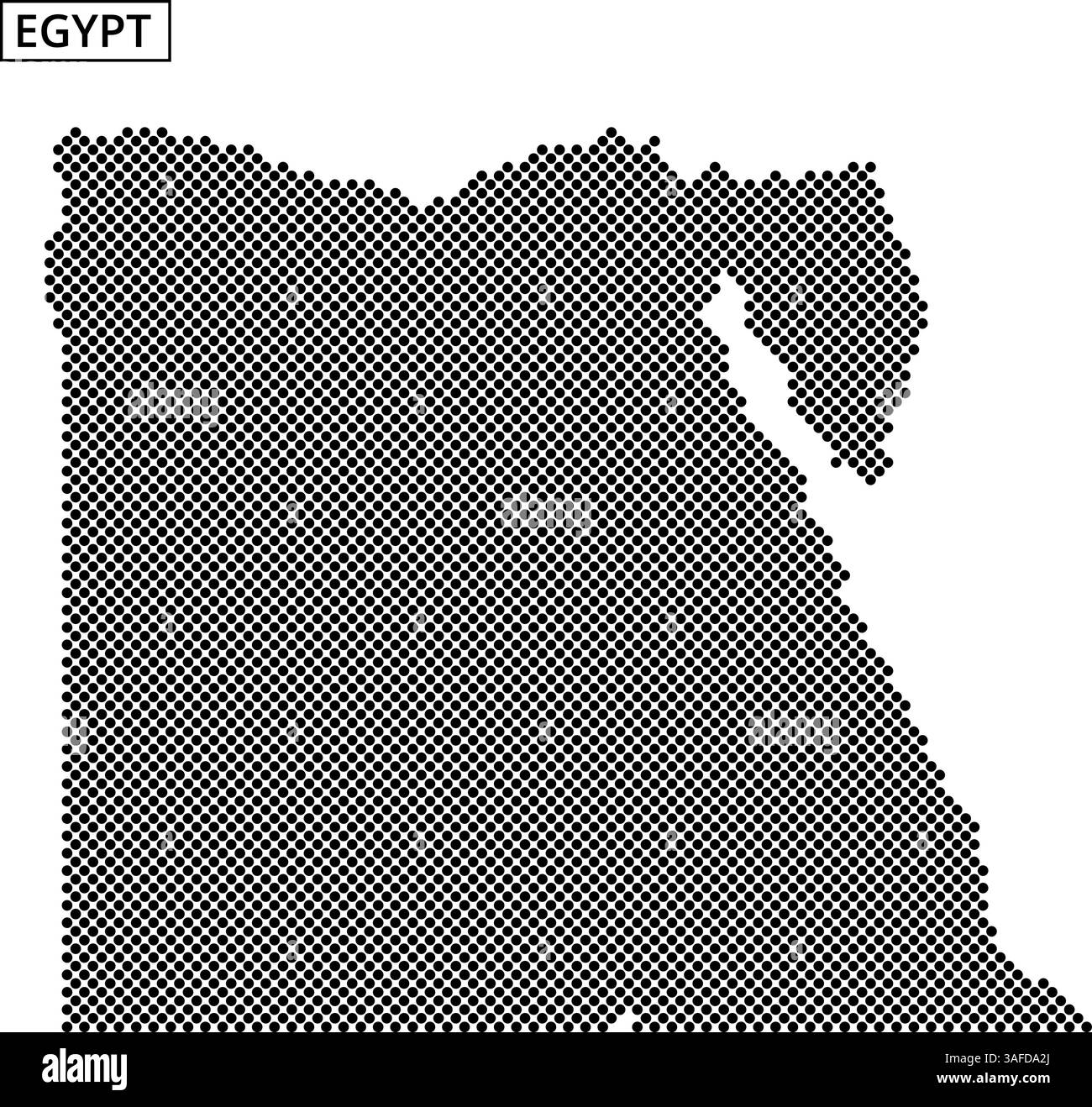 This detailed map of Egypt showcases various geographical features and ...