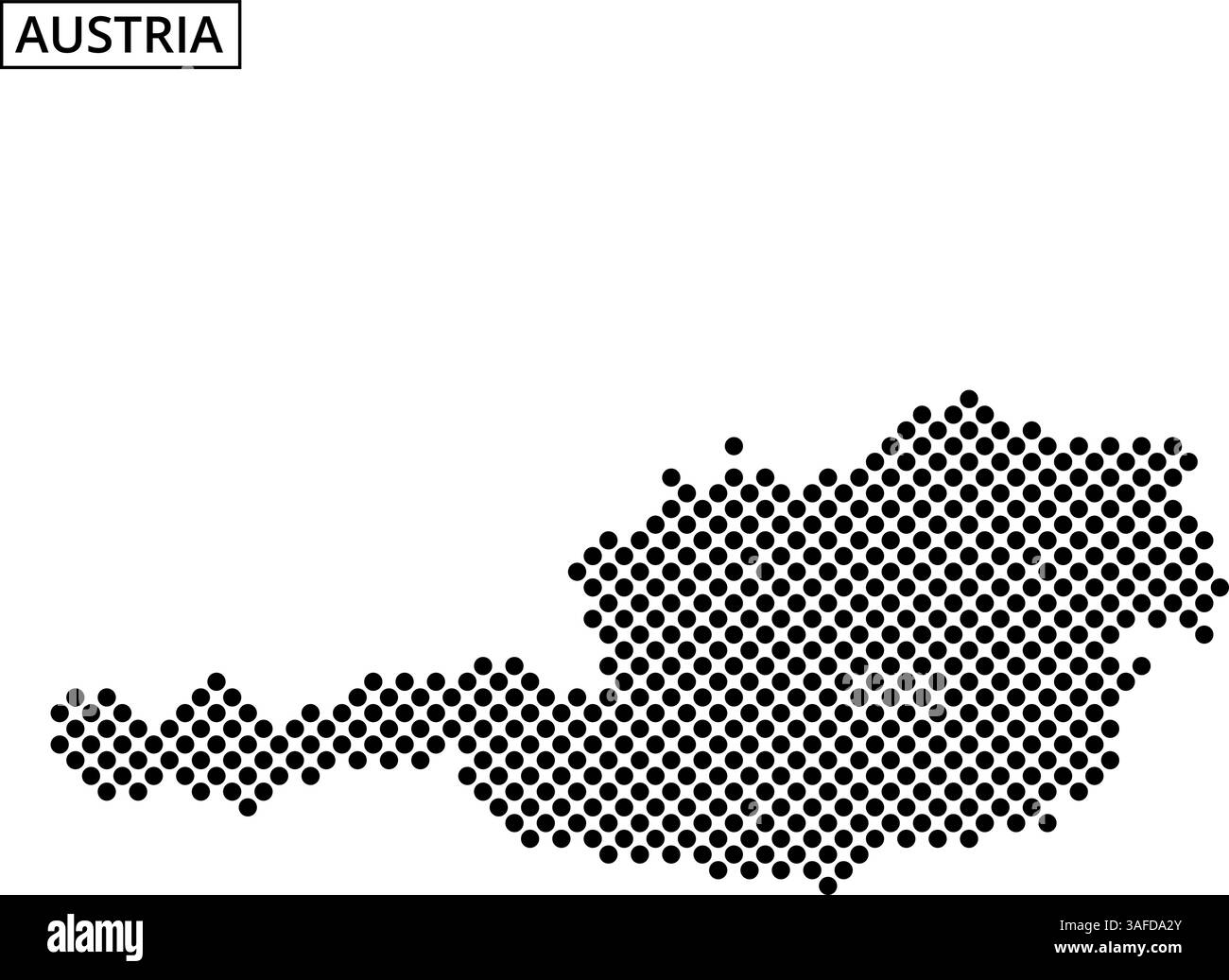 A dotted representation of Austria's map fills the space, showcasing ...