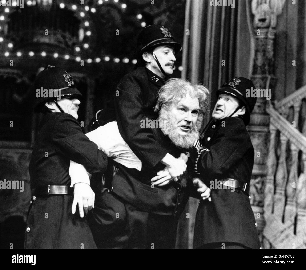 David Burke (Zeal-of-the-Land Busy) with policemen in BARTHOLOMEW FAIR ...