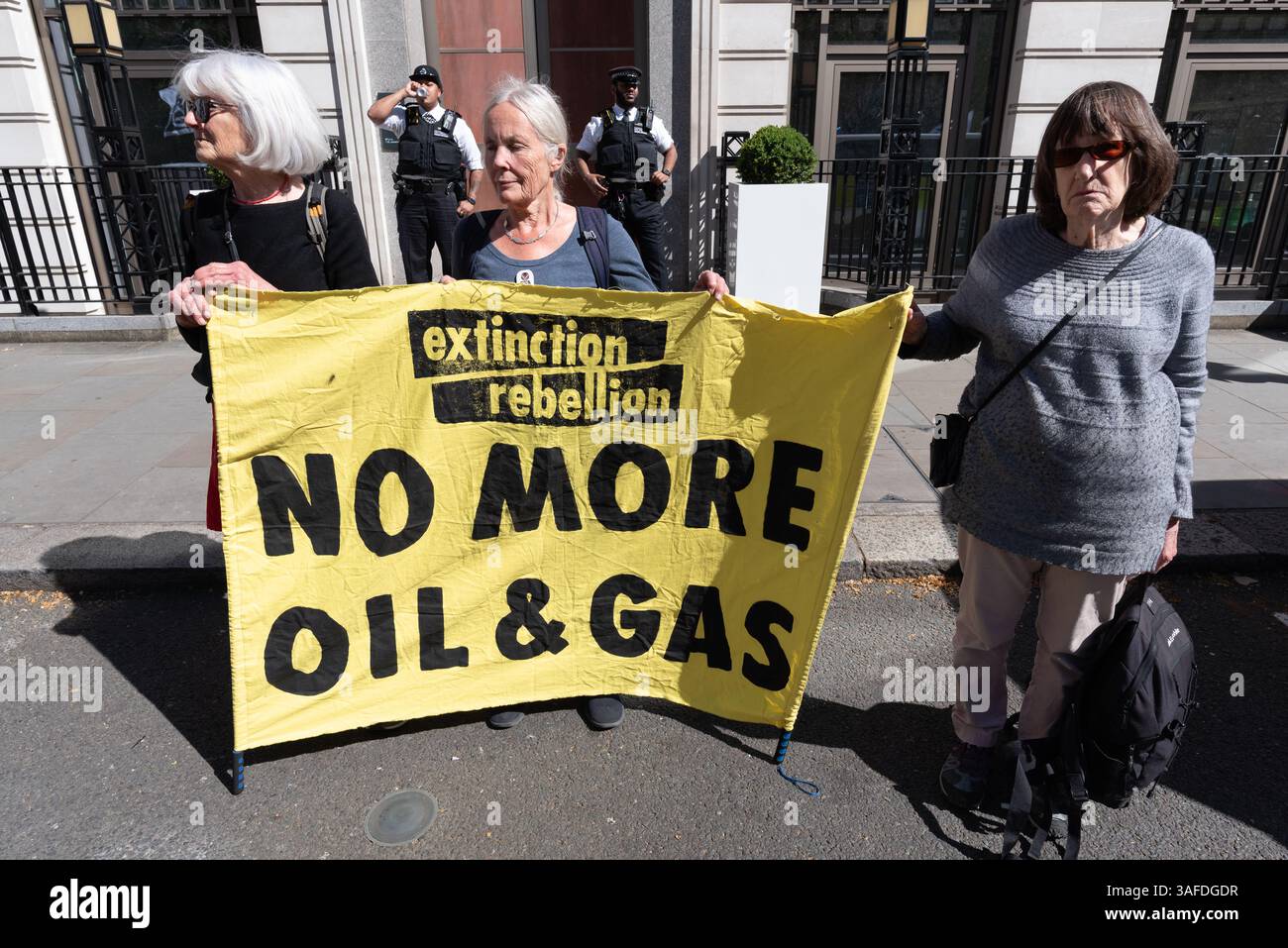 London, UK. 7 April, 2025. Environmental activists from Extinction ...