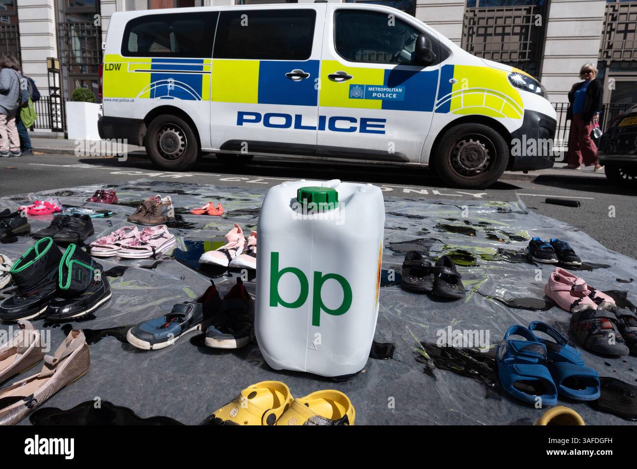 London, UK. 7 April, 2025. Environmental activists from Extinction ...