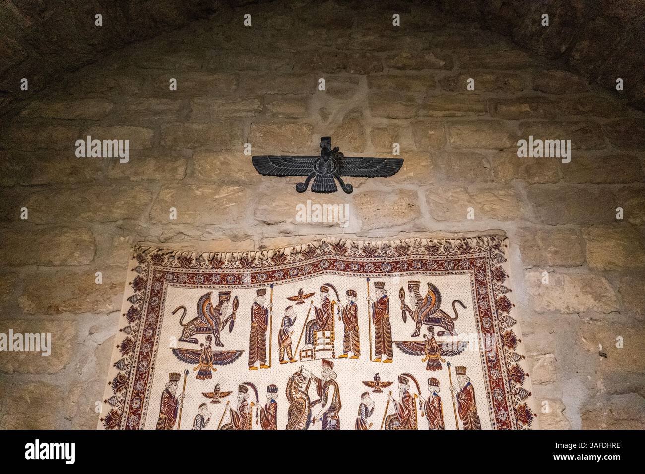 "Ateshgah" zoroastrian fire temple. Baku, Azerbaijan Stock Photo - Alamy