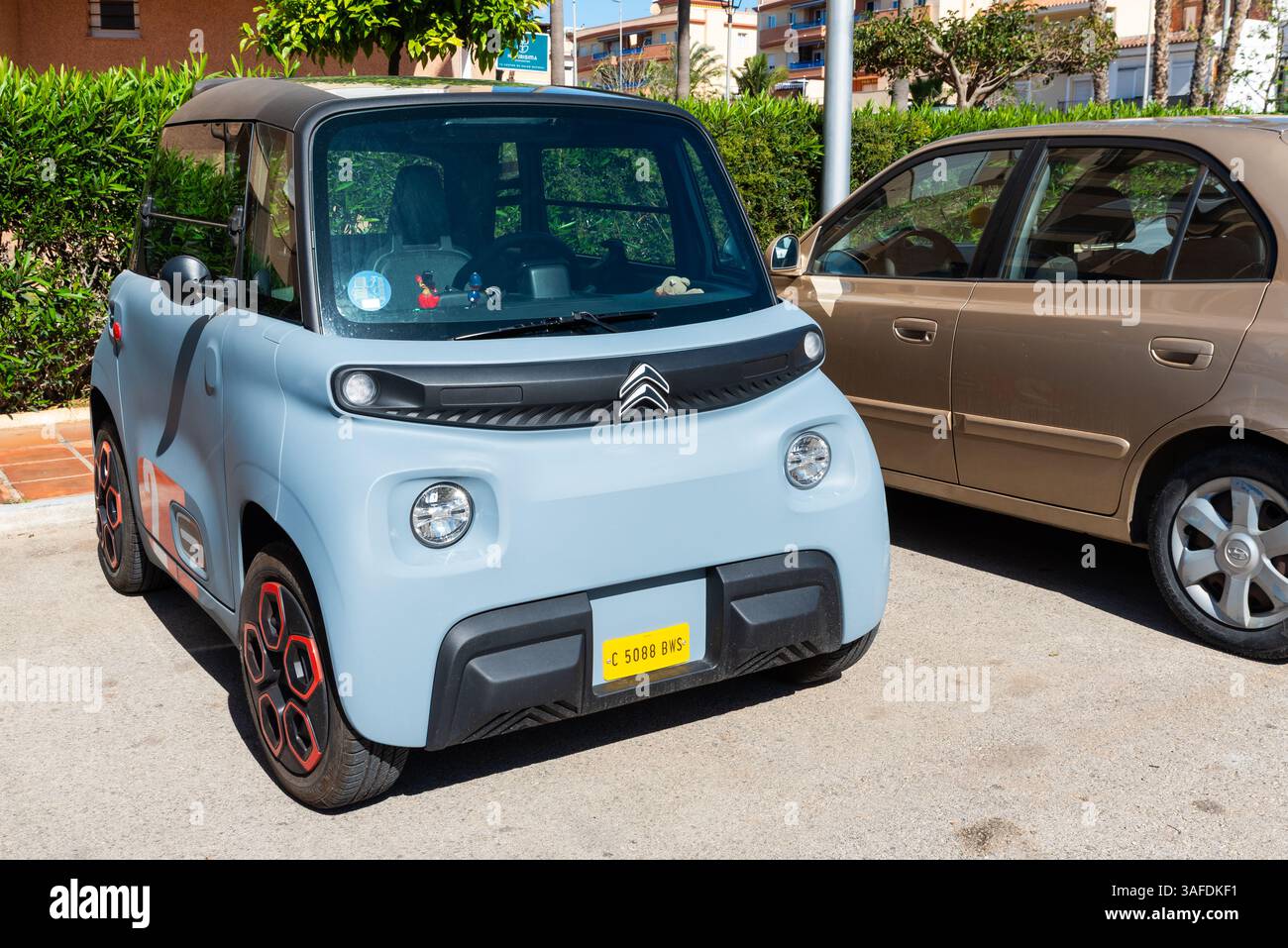 Citroen Ami, ev, electric vehicle in Torrox Costa, Spain, Europe. Citroën Ami is a two-door ...