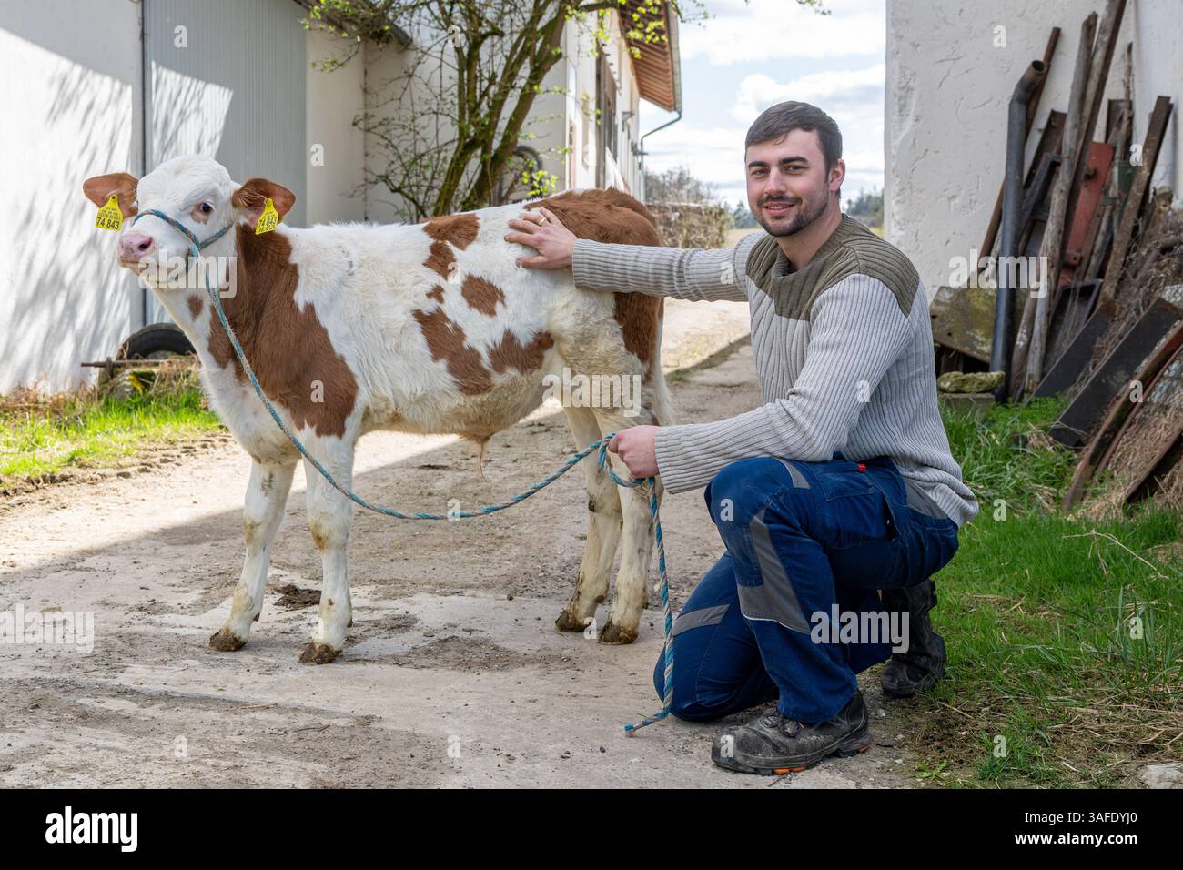 Simbach, Germany. 07th Apr, 2025. Johannes Brandhuber, wearing a ...