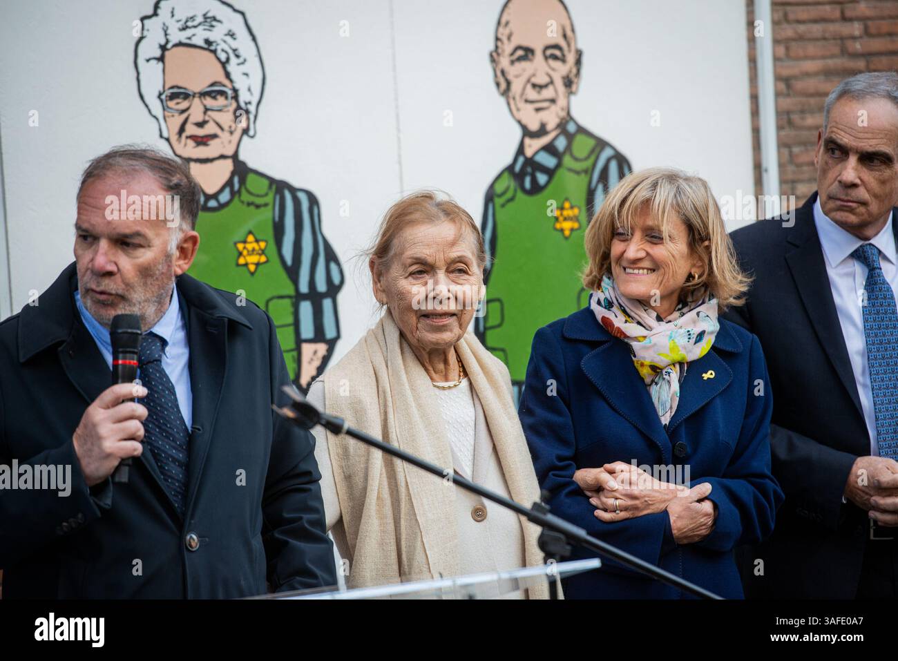 Inaugurazione del murales “Star of David” dedicato ad Edith Bruck dell ...